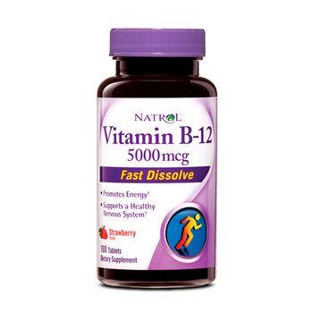 VITAMIN B12 - 5000mcg 100 Tabs - Natrol - Vitaminas